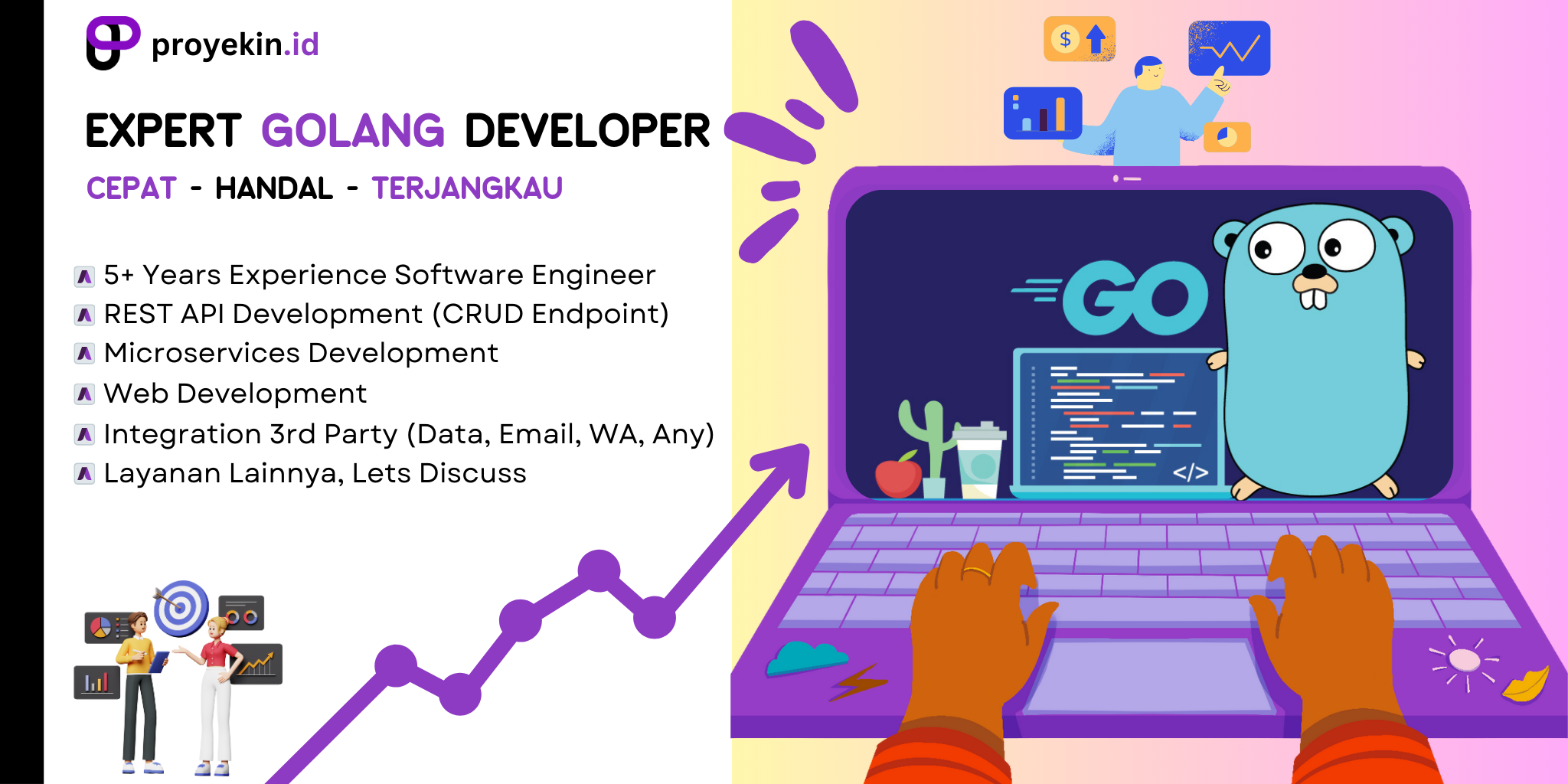 Expert Golang Developer: Cepat, Handal, dan Terjangkau | Proyekin - Solusi pekerjaan anda